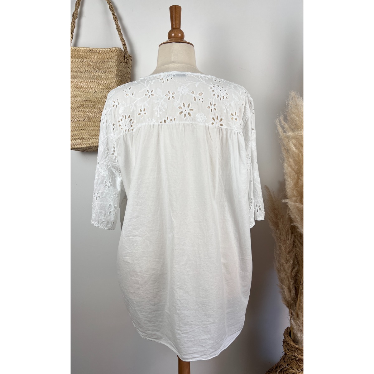 Tunique Broderie Anglaise Bohème Grande Taille