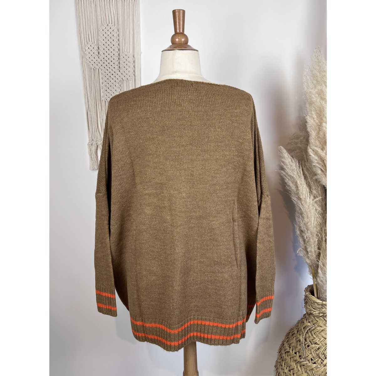 Pull Big Etoile Bohème Grande Taille 52 |PASSION BOHEME