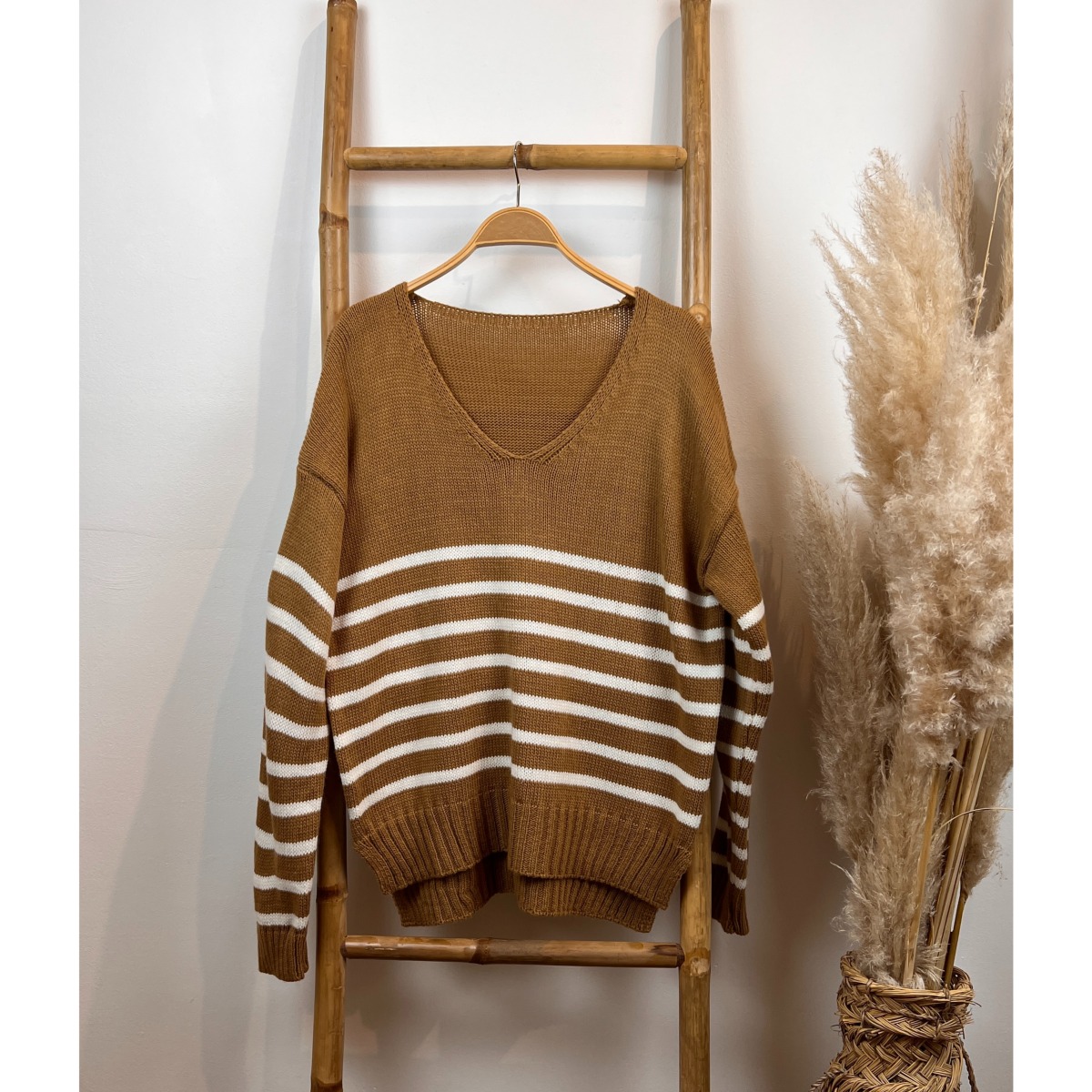 Pull Marinière Acrylique Femme 40/44