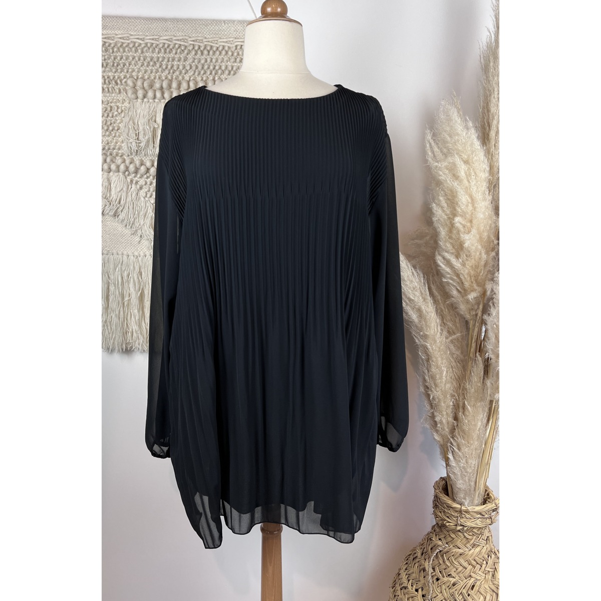 Tunique Robe En Voile Plissé Grande Taille |PASSION BOHEME